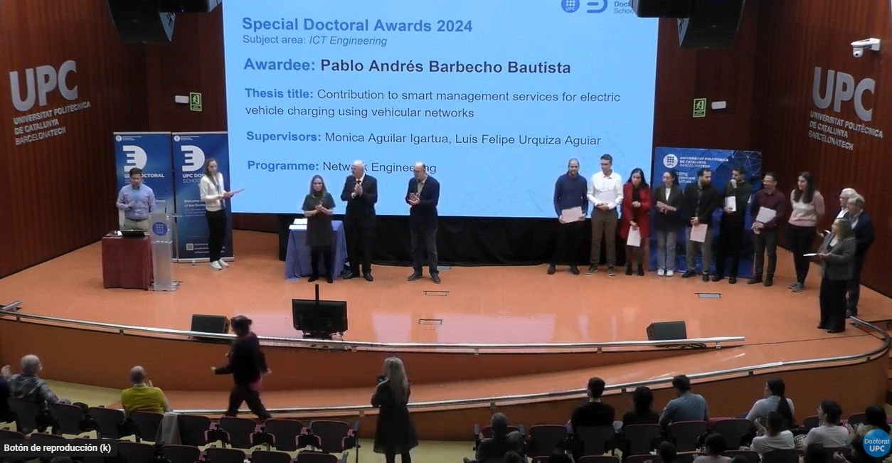 Best PhD thesis 2021/2022 Awarded at the UPC — Department of Network ...
